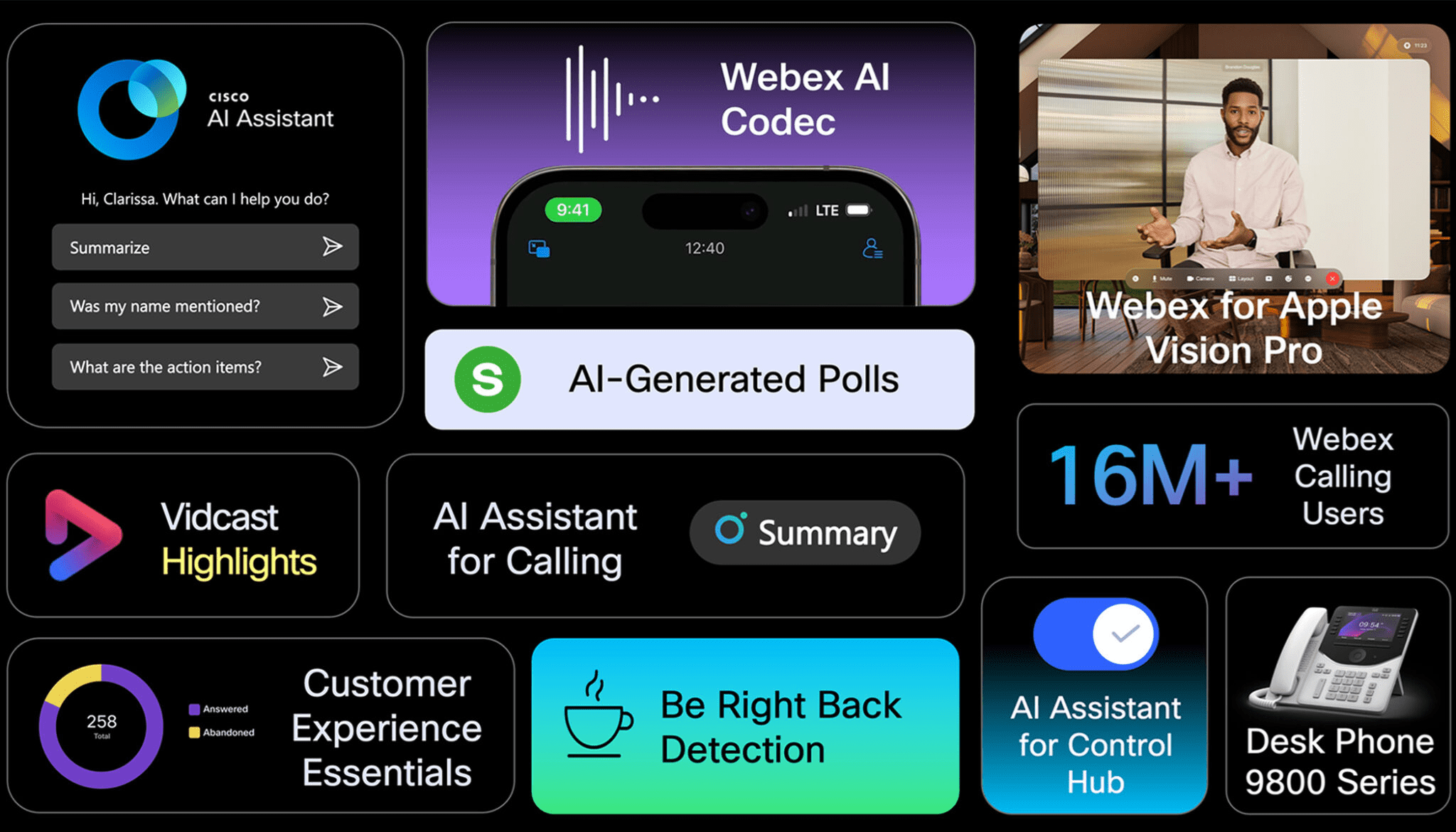 A Year of AI Innovation in the Webex Suite